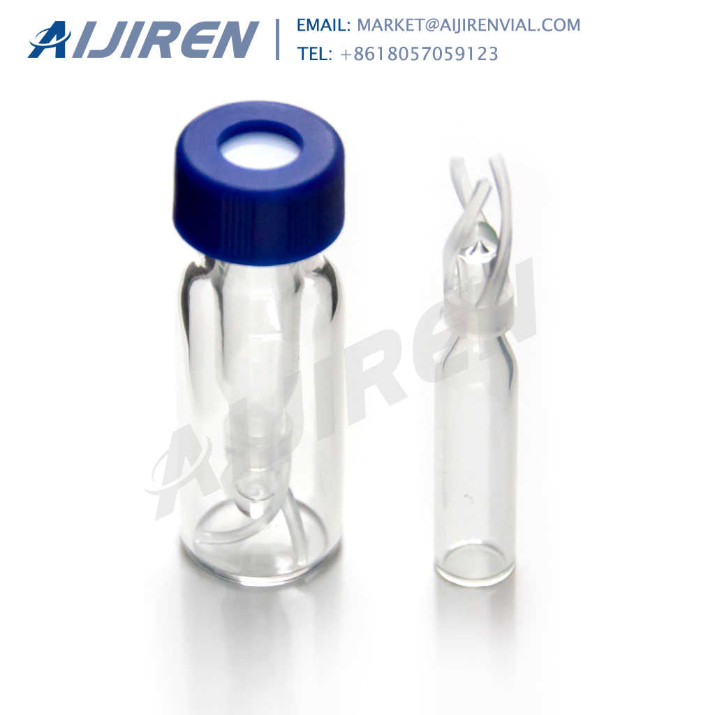 Certified 250ul autosampler vial inserts 11mm HPLC crimp vials Perkin ...