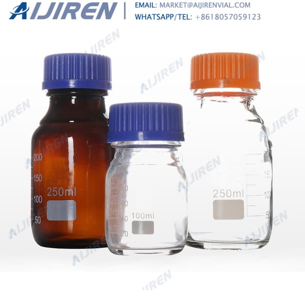Professional graduated bottle reagent 500ml GL80 screw cap for media ...